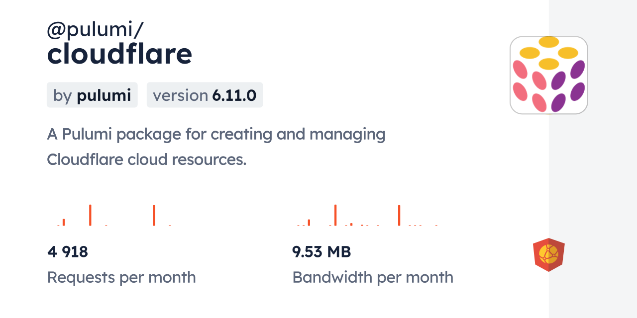 @pulumi/cloudflare CDN by jsDelivr - A CDN for npm and GitHub