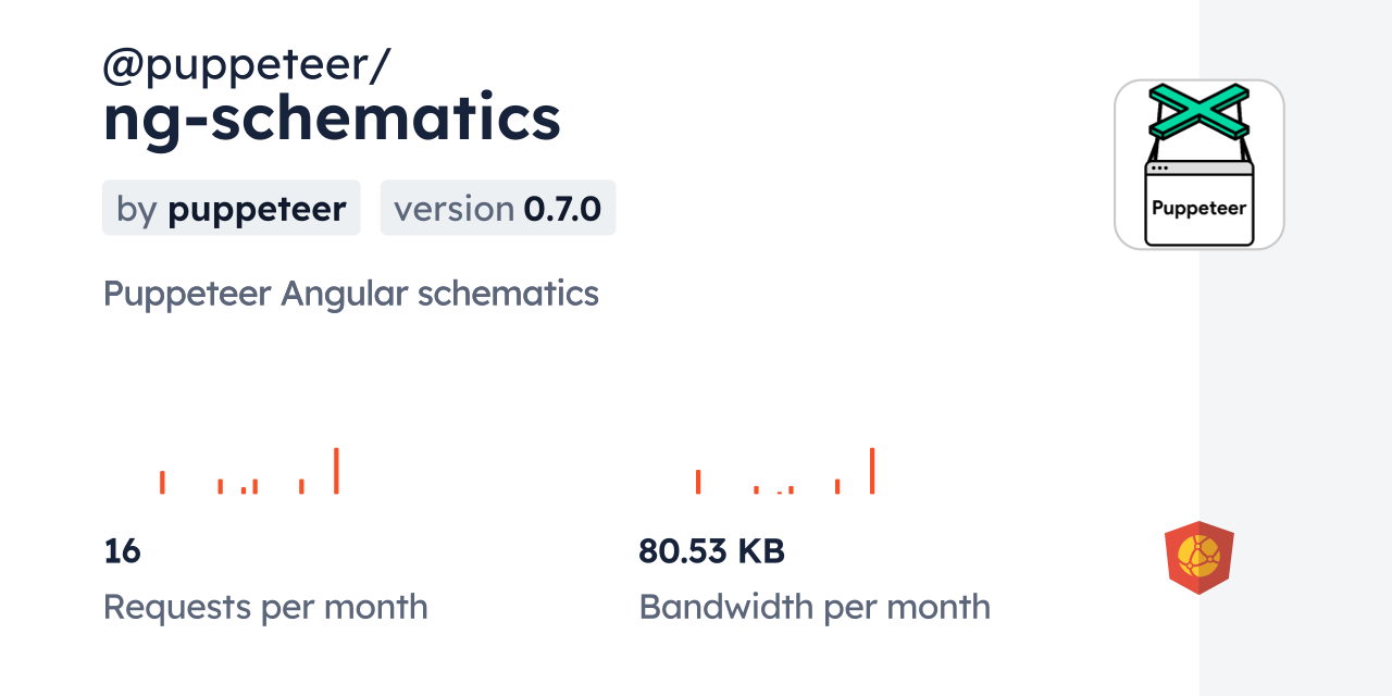@puppeteer/ng-schematics CDN by jsDelivr - A CDN for npm and GitHub