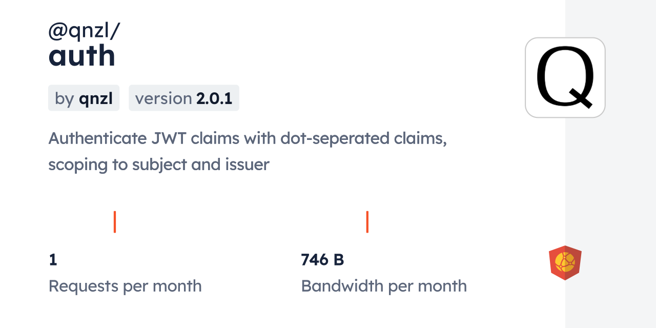 @qnzl/auth CDN by jsDelivr - A CDN for npm and GitHub