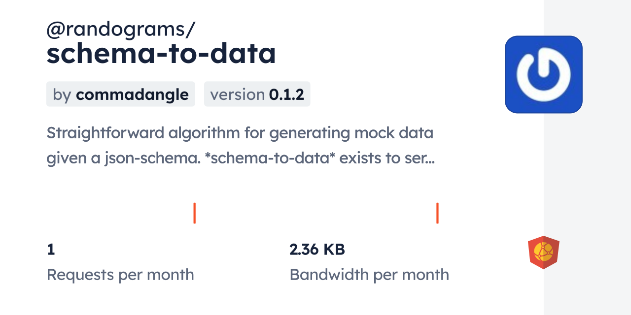 @randograms/schema-to-data CDN by jsDelivr - A CDN for npm and GitHub