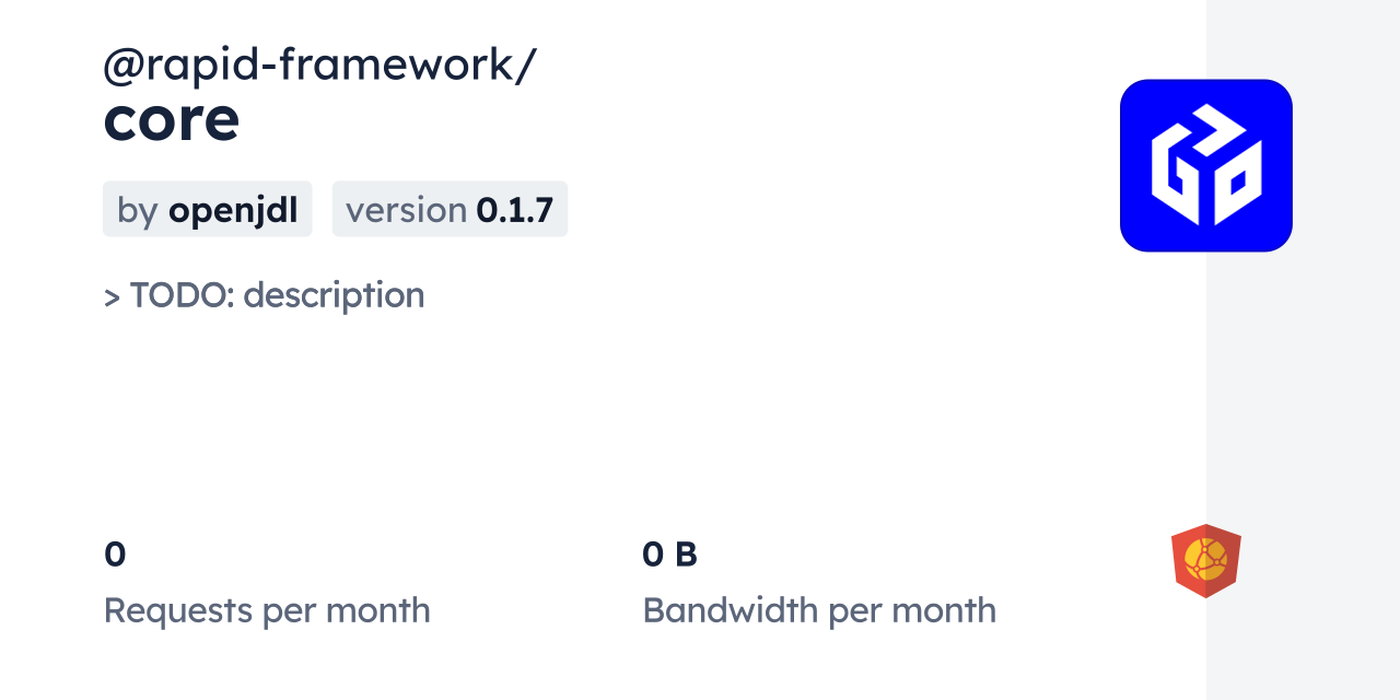 @rapid-framework/core CDN by jsDelivr - A CDN for npm and GitHub