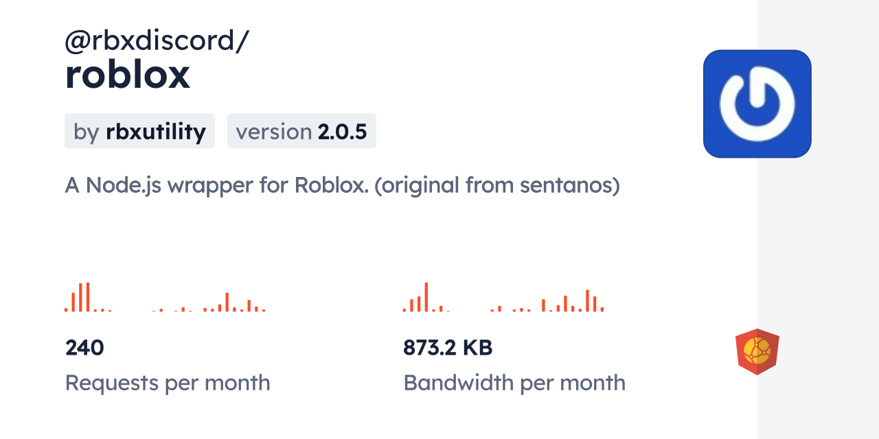 @rbxdiscord/roblox CDN by jsDelivr - A CDN for npm and GitHub