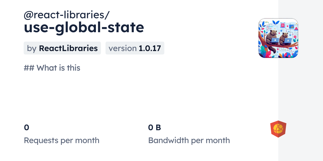 @react-libraries/use-global-state CDN by jsDelivr - A CDN for npm and GitHub