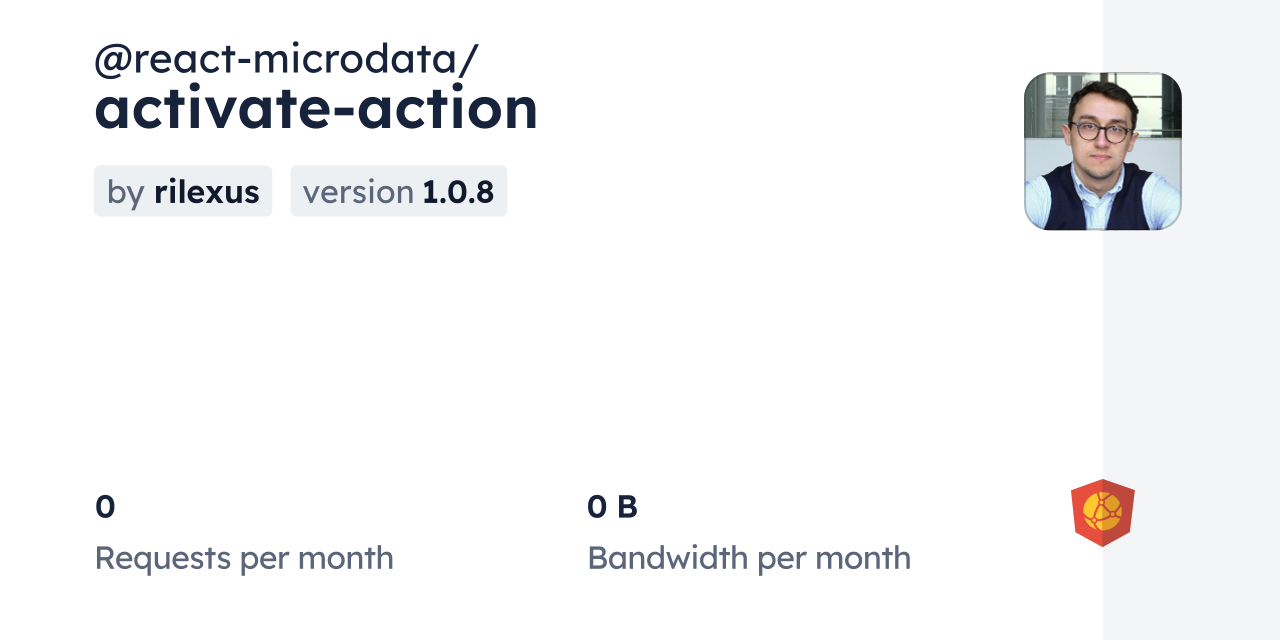 @react-microdata/activate-action CDN by jsDelivr - A CDN for npm and GitHub