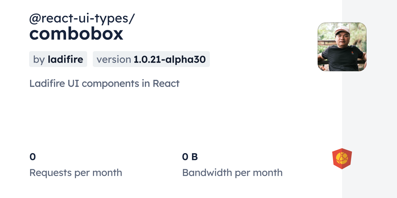 @react-ui-types/combobox CDN by jsDelivr - A CDN for npm and GitHub