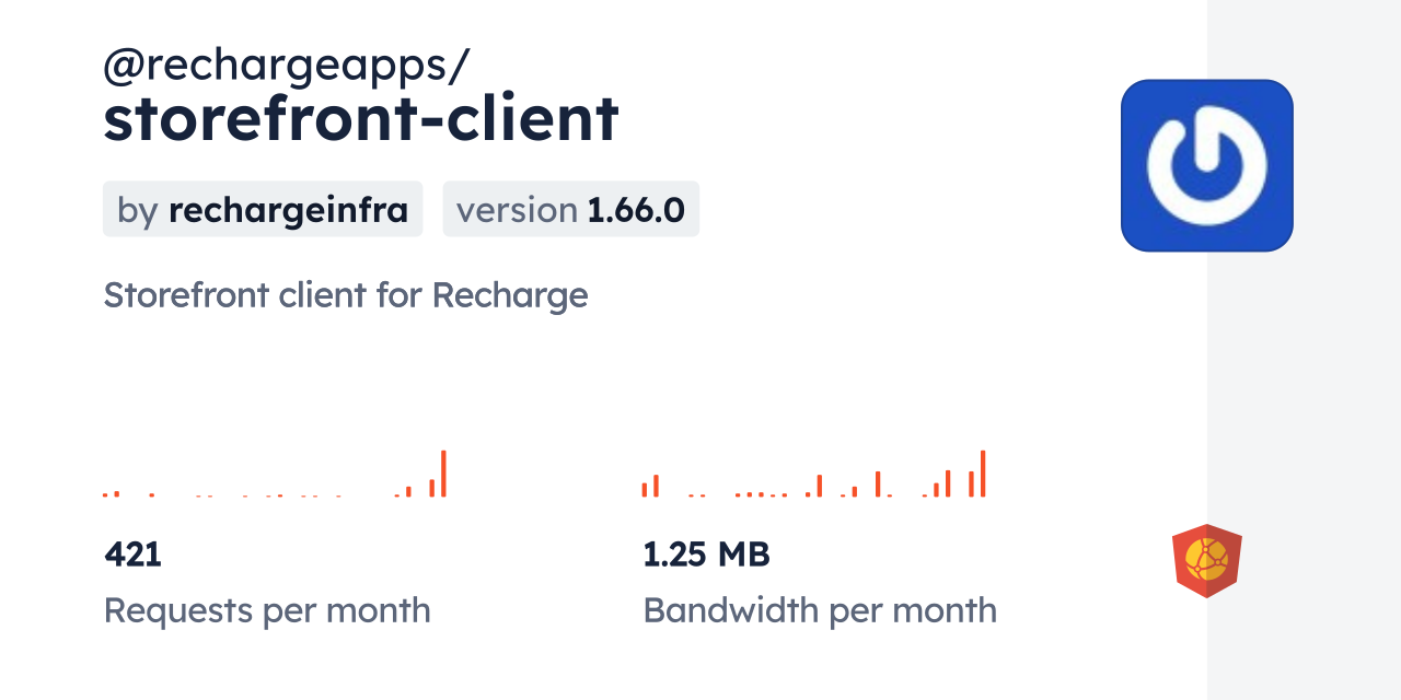 @rechargeapps/storefront-client CDN by jsDelivr - A CDN for npm and GitHub