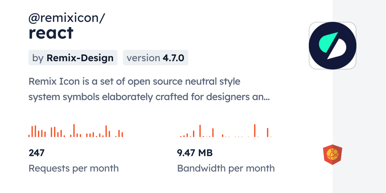 @remixicon/react CDN by jsDelivr - A CDN for npm and GitHub