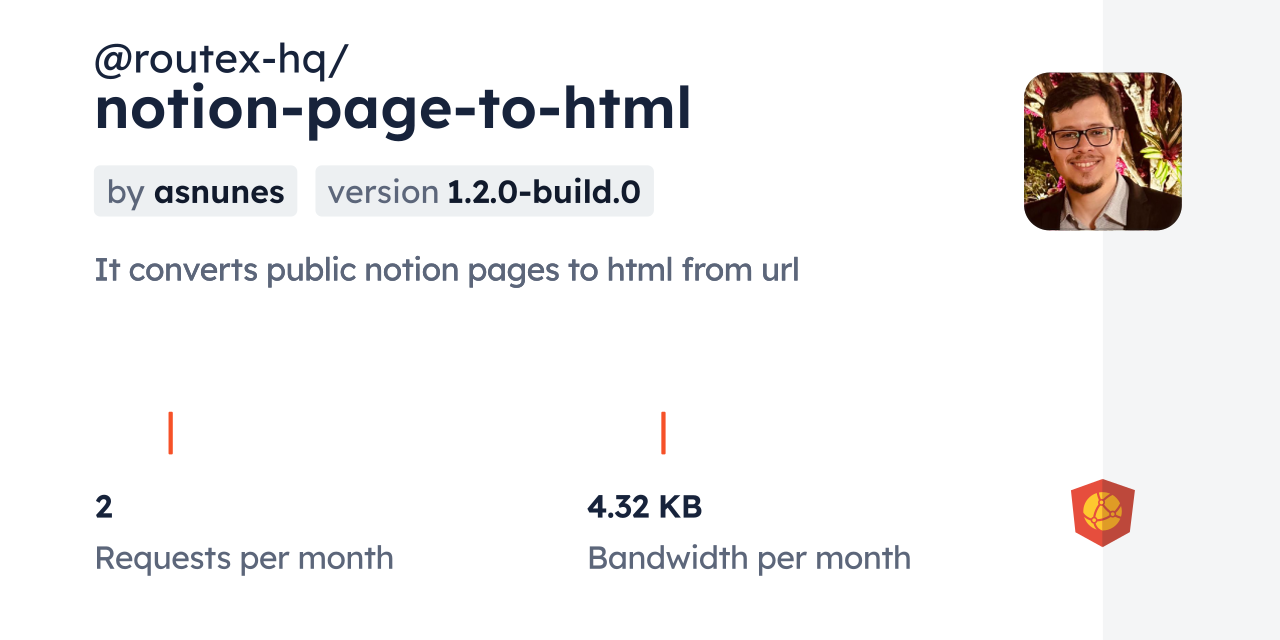 @routex-hq/notion-page-to-html CDN by jsDelivr - A CDN for npm and GitHub