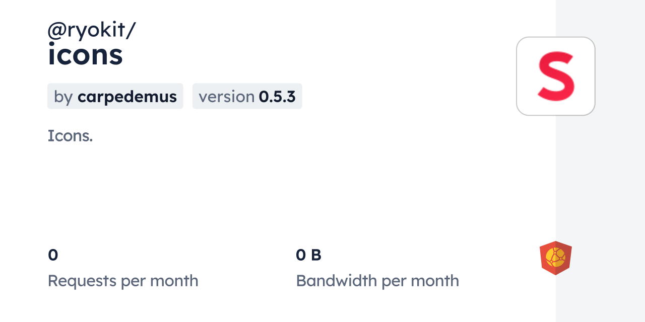 @ryokit/icons CDN by jsDelivr - A CDN for npm and GitHub