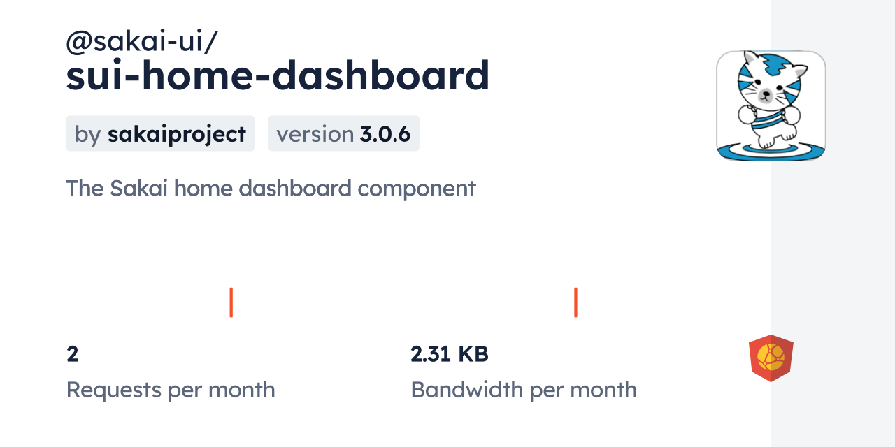 @sakai-ui/sui-home-dashboard CDN by jsDelivr - A CDN for npm and GitHub