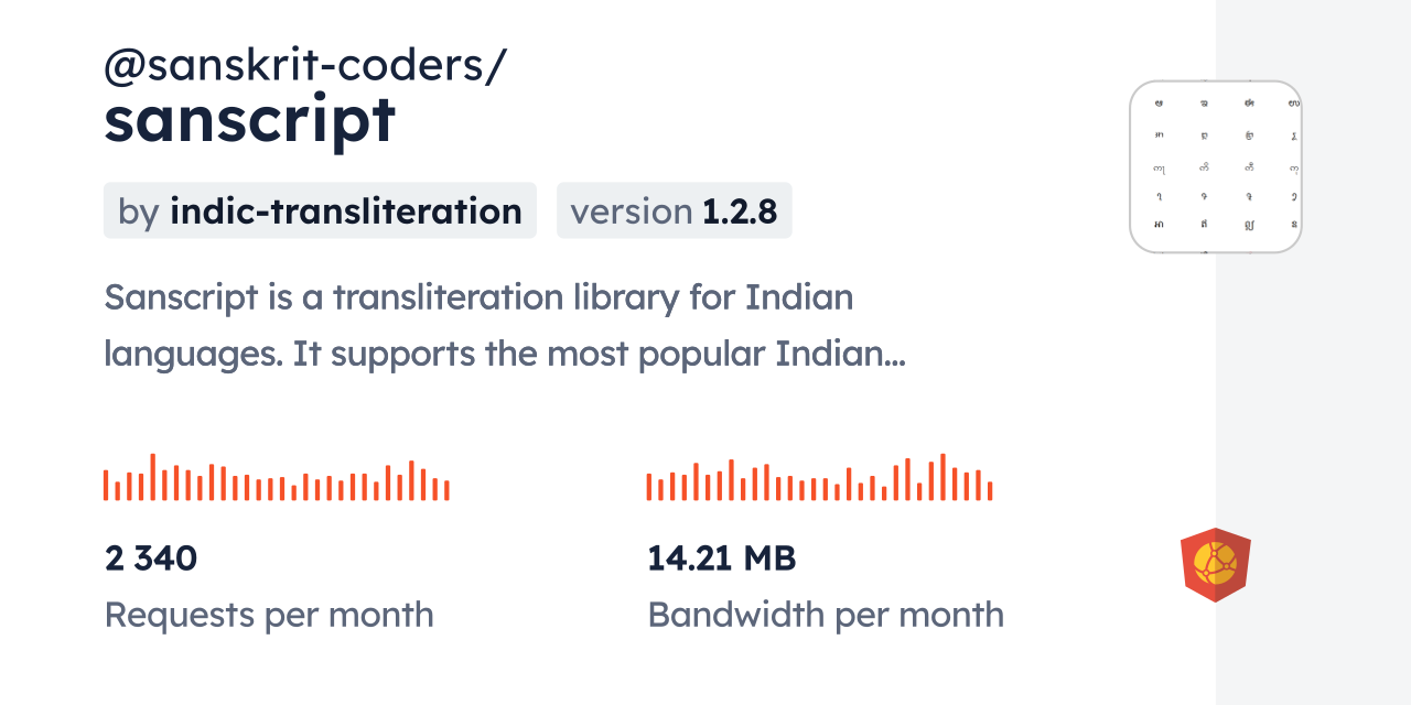 @sanskrit-coders/sanscript CDN by jsDelivr - A CDN for npm and GitHub