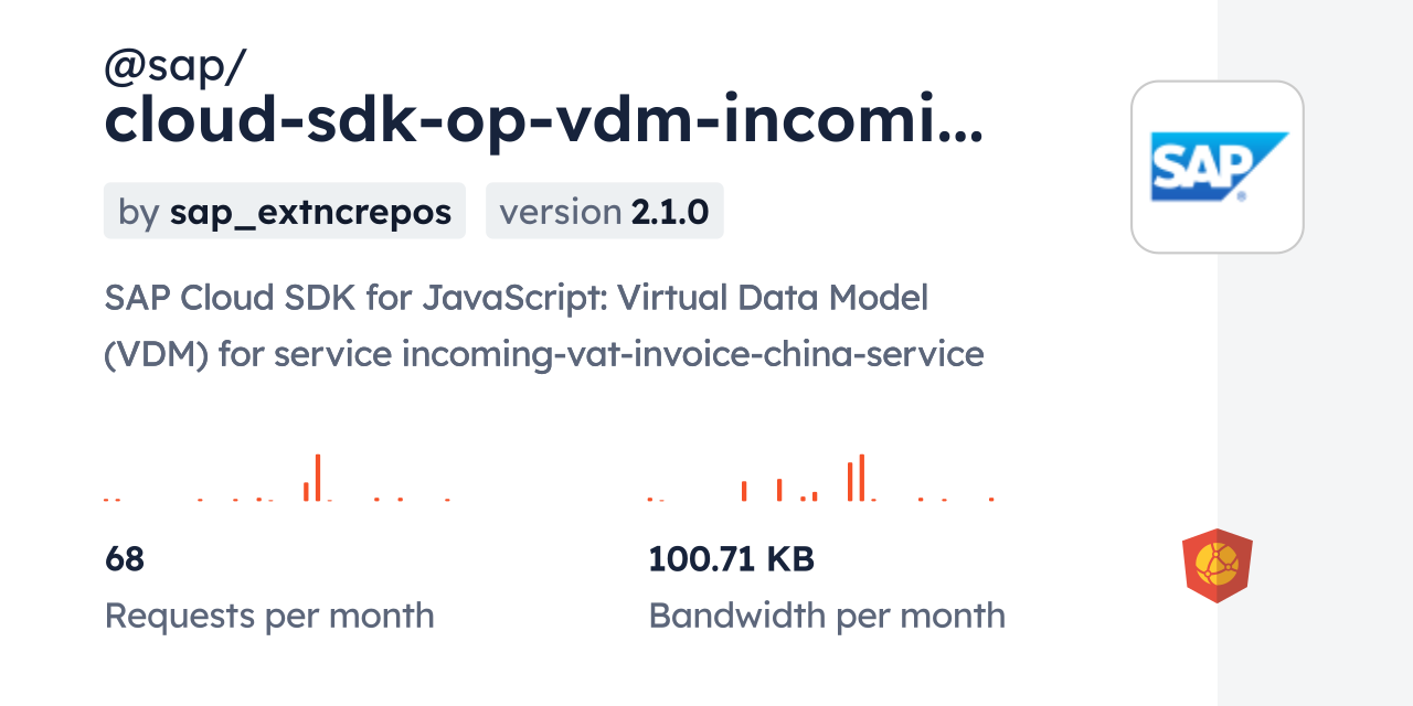 @sap/cloud-sdk-op-vdm-incoming-vat-invoice-china-service CDN by jsDelivr - A CDN for npm and GitHub