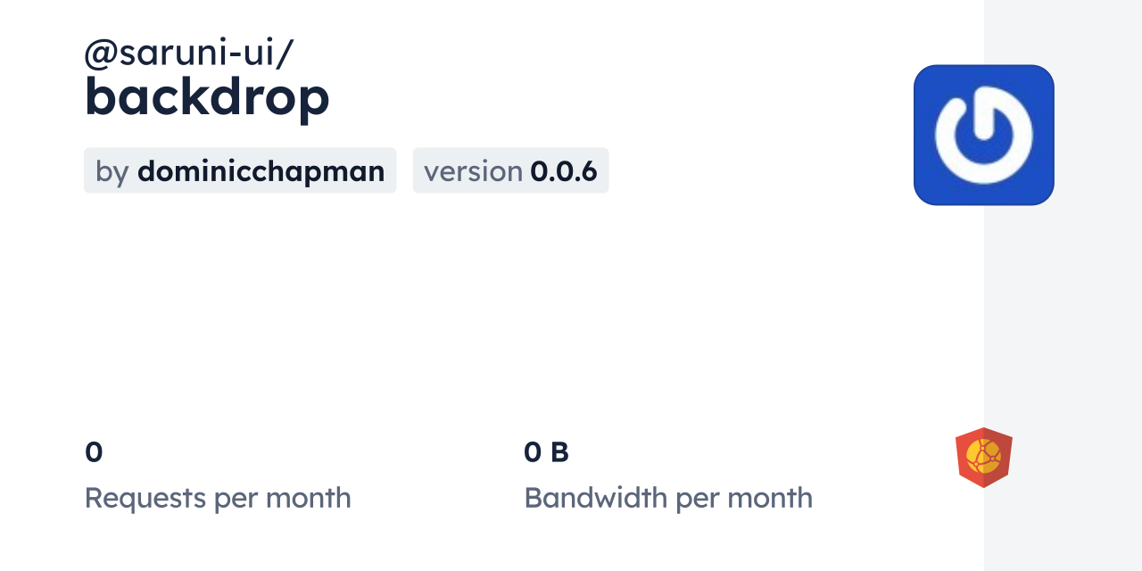 @saruni-ui/backdrop CDN by jsDelivr - A CDN for npm and GitHub