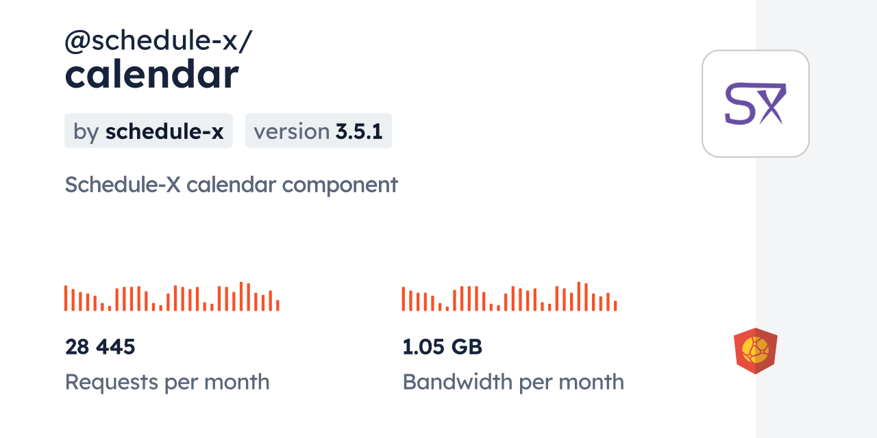 @schedule-x/calendar CDN by jsDelivr - A CDN for npm and GitHub