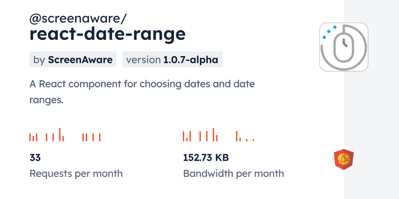 @screenaware/react-date-range CDN by jsDelivr - A CDN for npm and GitHub