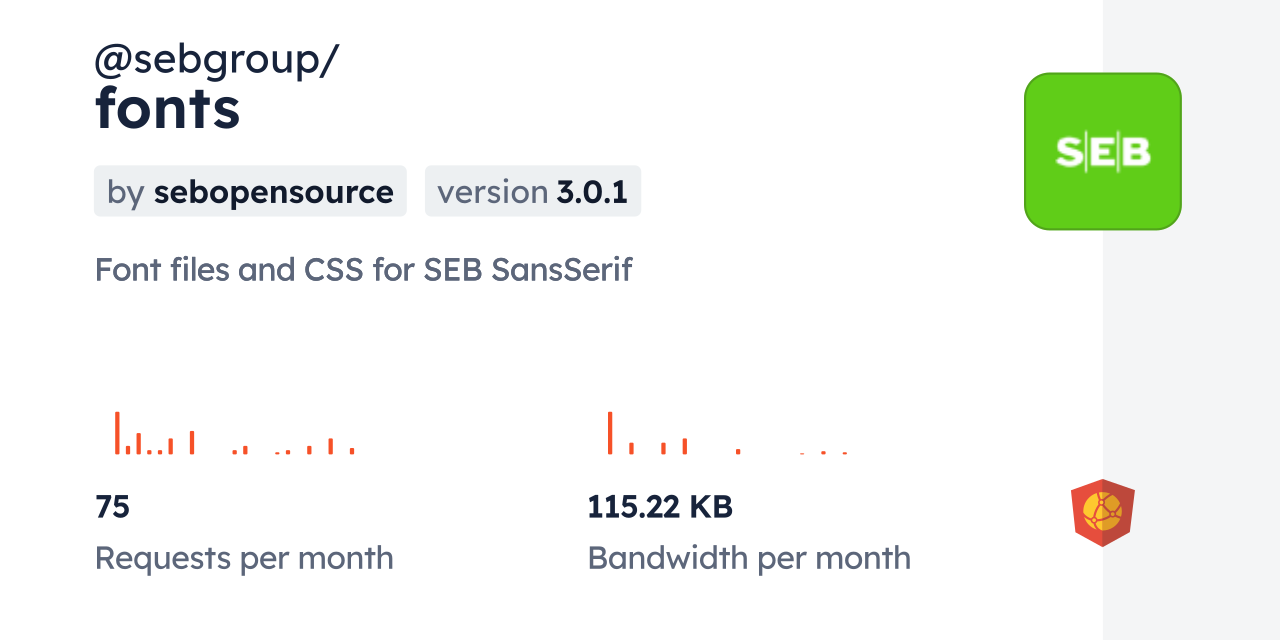@sebgroup/fonts CDN by jsDelivr - A CDN for npm and GitHub