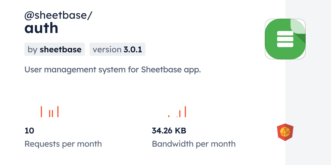 @sheetbase/auth CDN by jsDelivr - A CDN for npm and GitHub