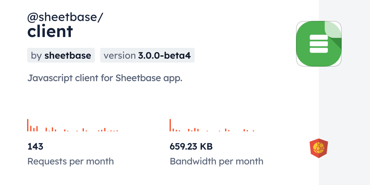 @sheetbase/client CDN by jsDelivr - A CDN for npm and GitHub