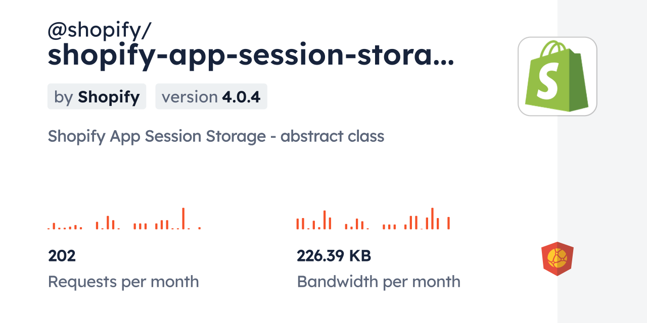 @shopify/shopify-app-session-storage CDN by jsDelivr - A CDN for npm and GitHub