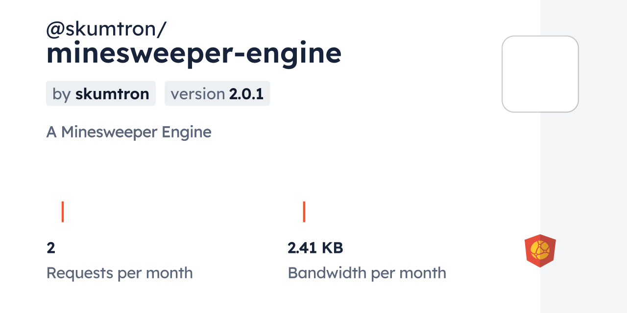 @skumtron/minesweeper-engine CDN by jsDelivr - A CDN for npm and GitHub