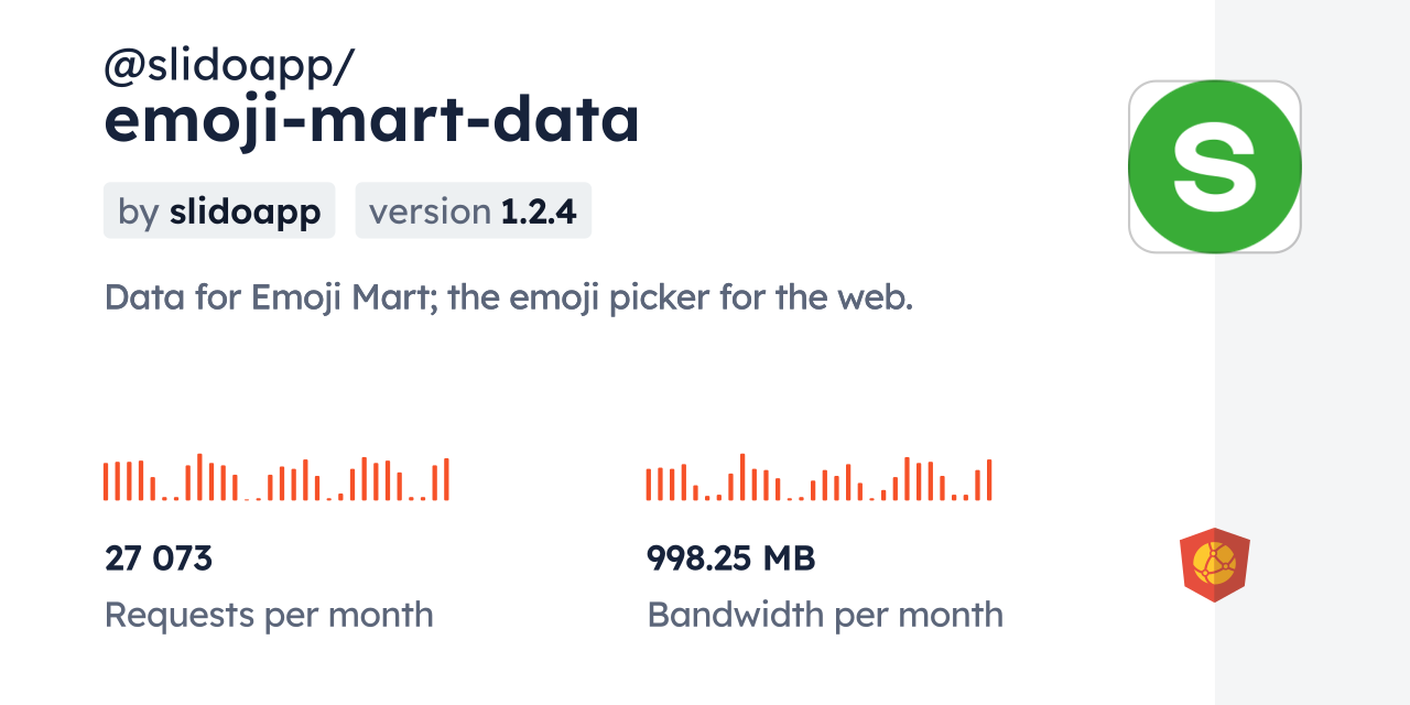 @slidoapp/emoji-mart-data CDN by jsDelivr - A CDN for npm and GitHub