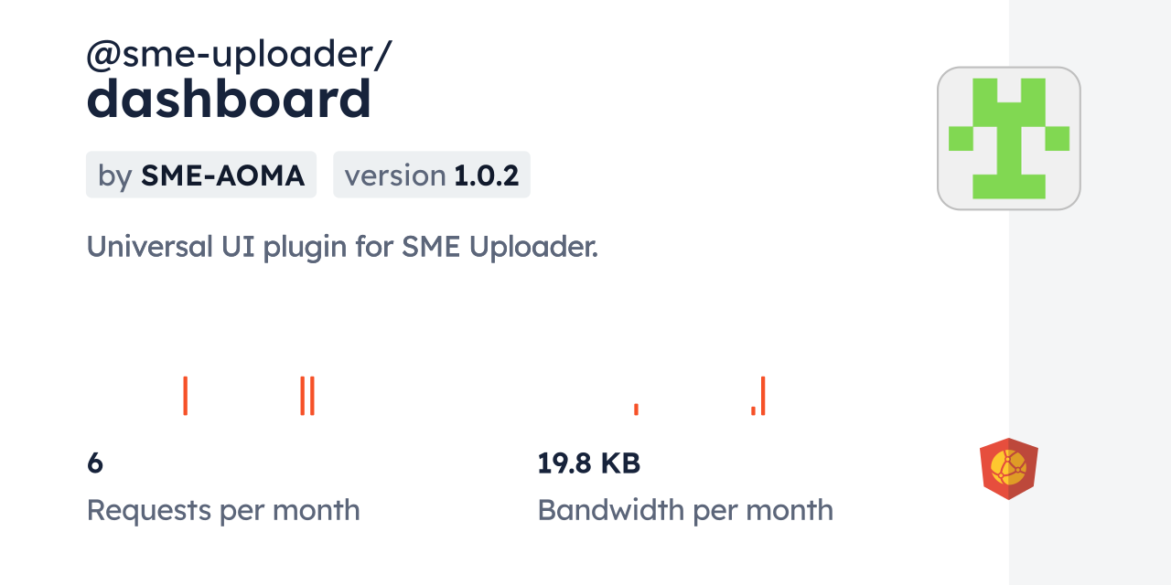 @sme-uploader/dashboard CDN by jsDelivr - A CDN for npm and GitHub