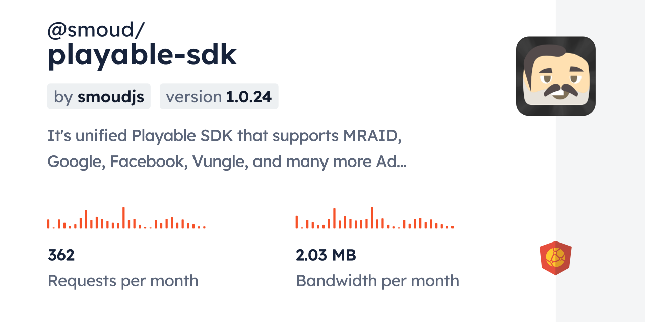 @smoud/playable-sdk CDN by jsDelivr - A CDN for npm and GitHub
