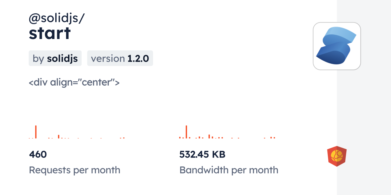 @solidjs/start CDN by jsDelivr - A CDN for npm and GitHub