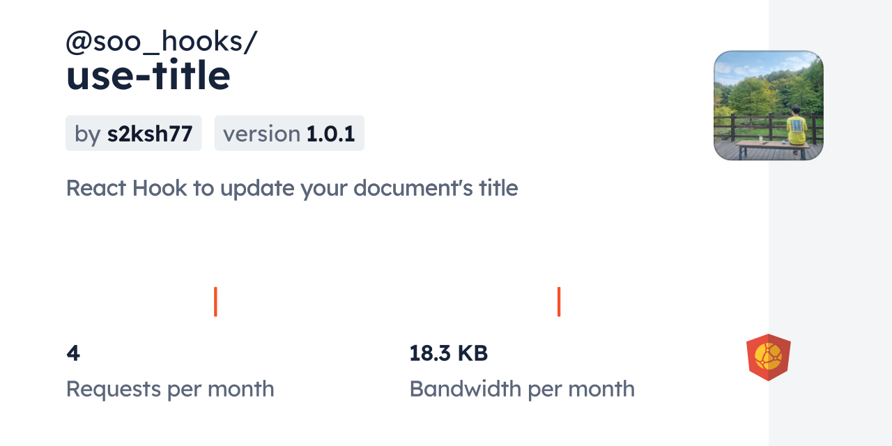@soo_hooks/use-title CDN by jsDelivr - A CDN for npm and GitHub
