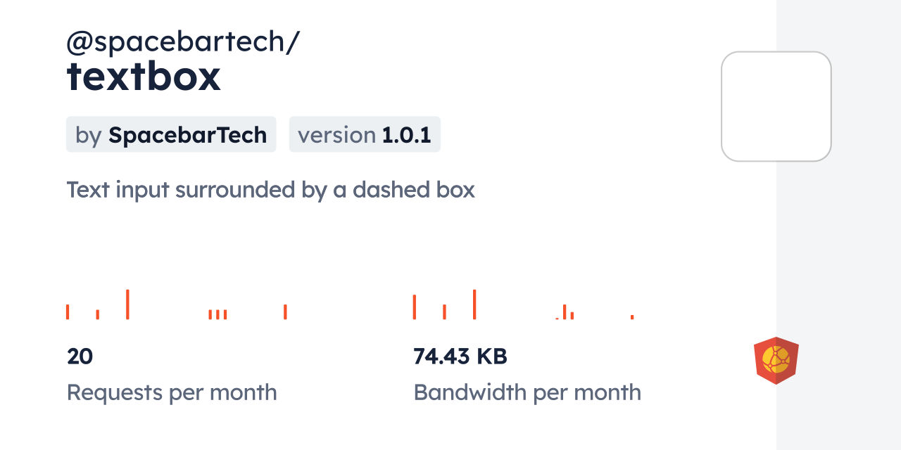 @spacebartech/textbox CDN by jsDelivr - A CDN for npm and GitHub