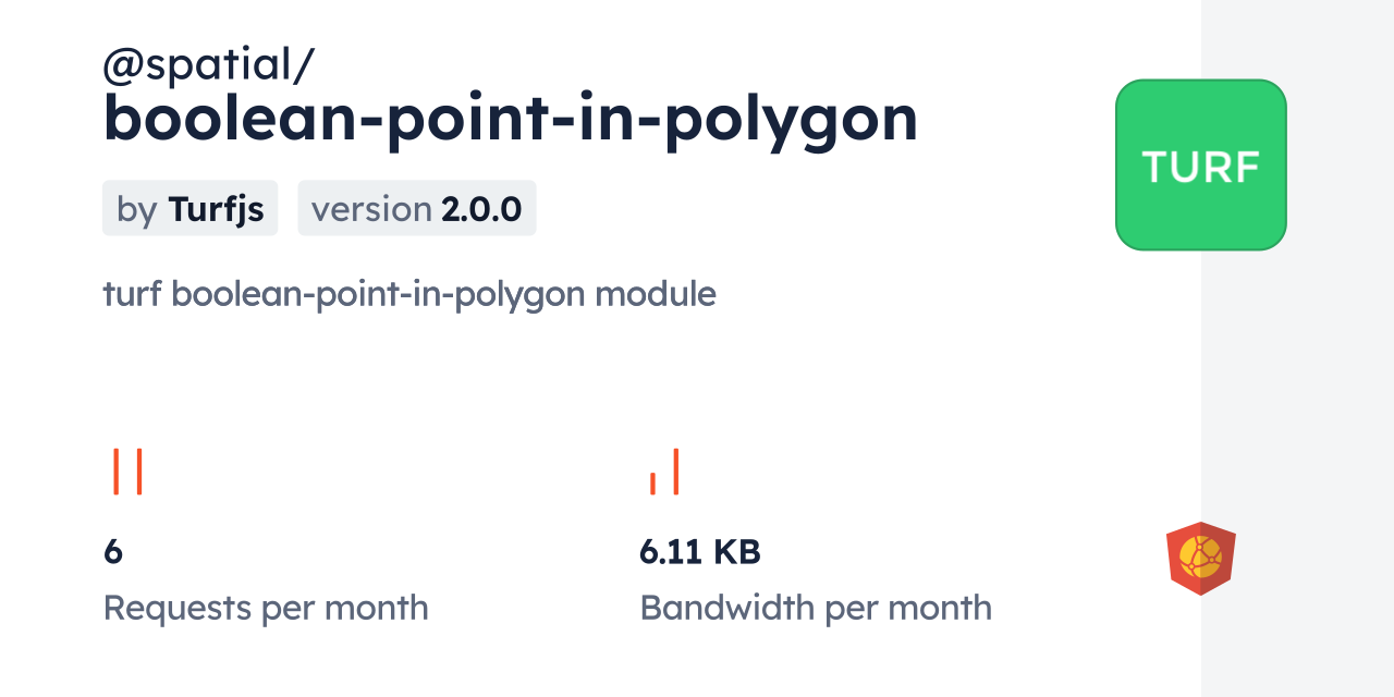 @spatial/boolean-point-in-polygon CDN by jsDelivr - A CDN for npm and GitHub