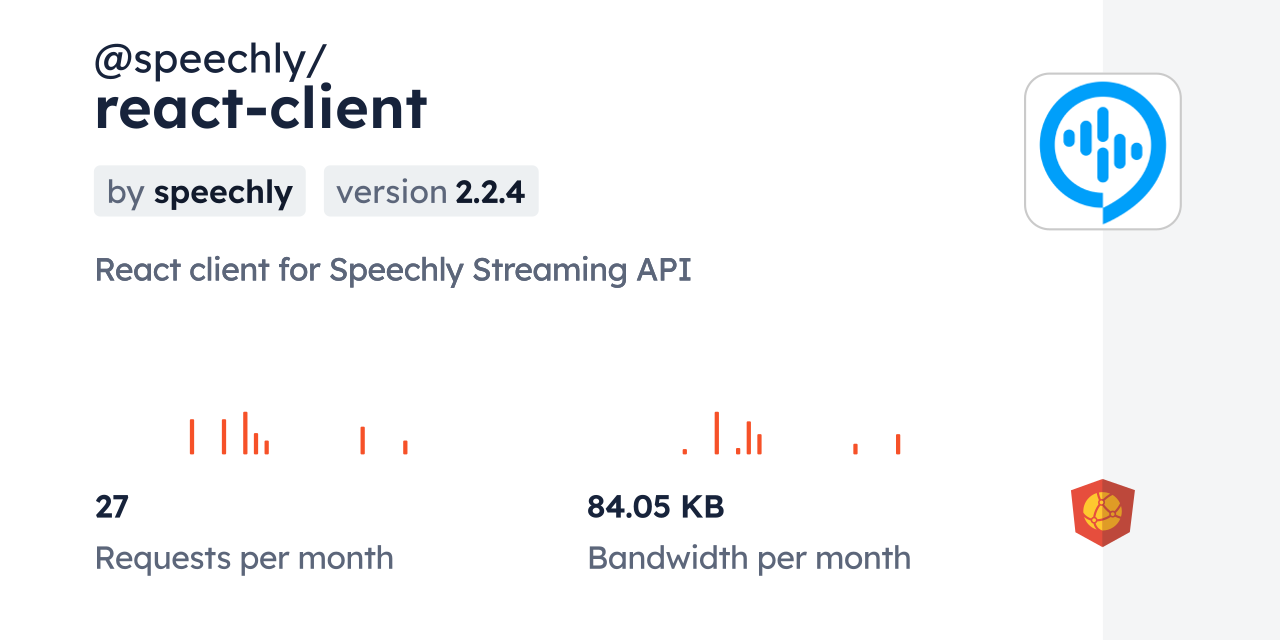 @speechly/react-client CDN by jsDelivr - A CDN for npm and GitHub