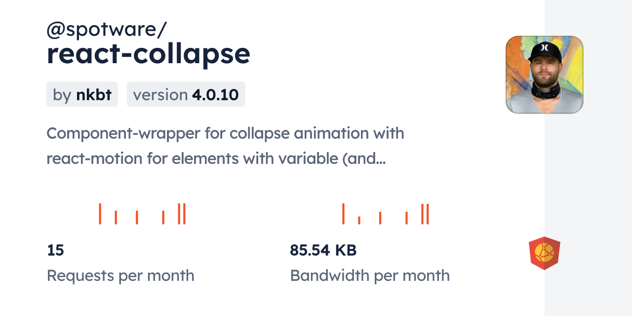 @spotware/react-collapse CDN by jsDelivr - A CDN for npm and GitHub