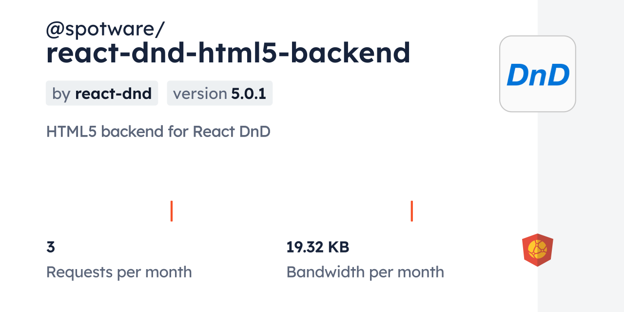 @spotware/react-dnd-html5-backend CDN by jsDelivr - A CDN for npm and GitHub