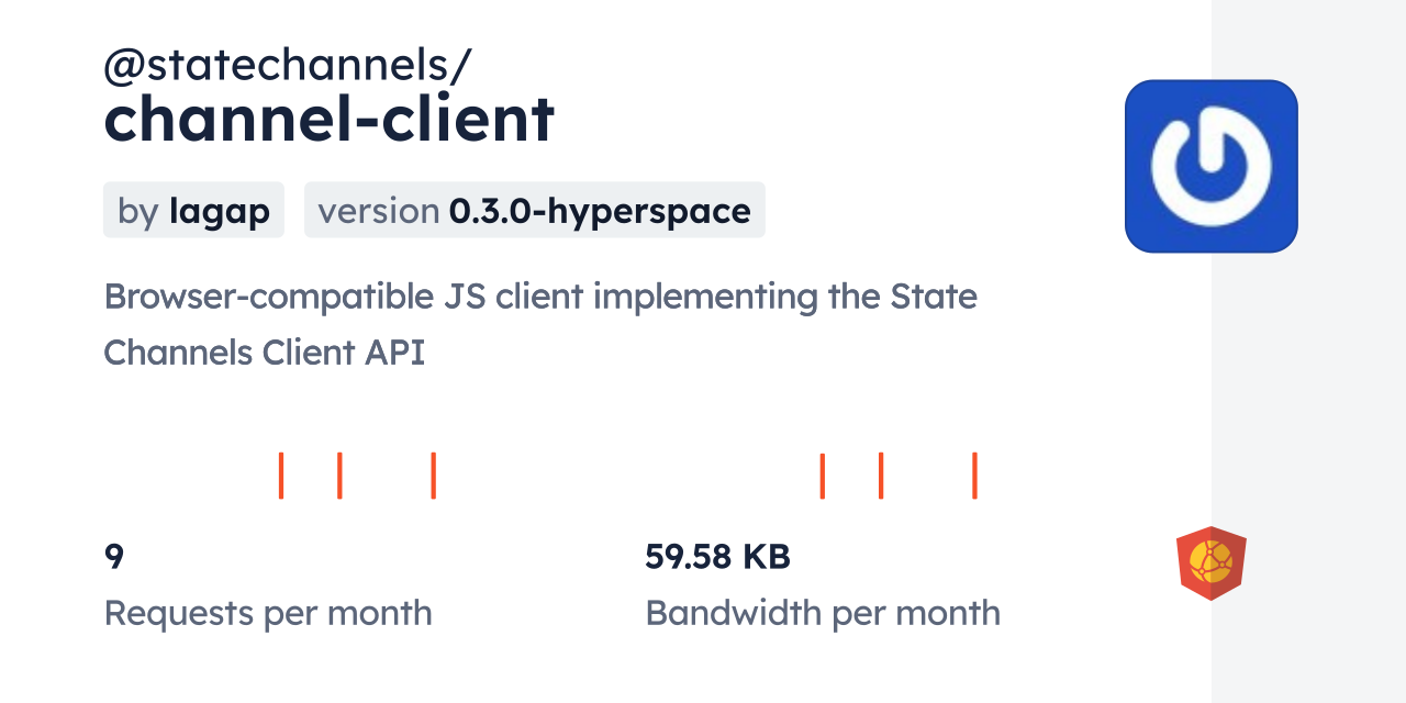 @statechannels/channel-client CDN by jsDelivr - A CDN for npm and GitHub