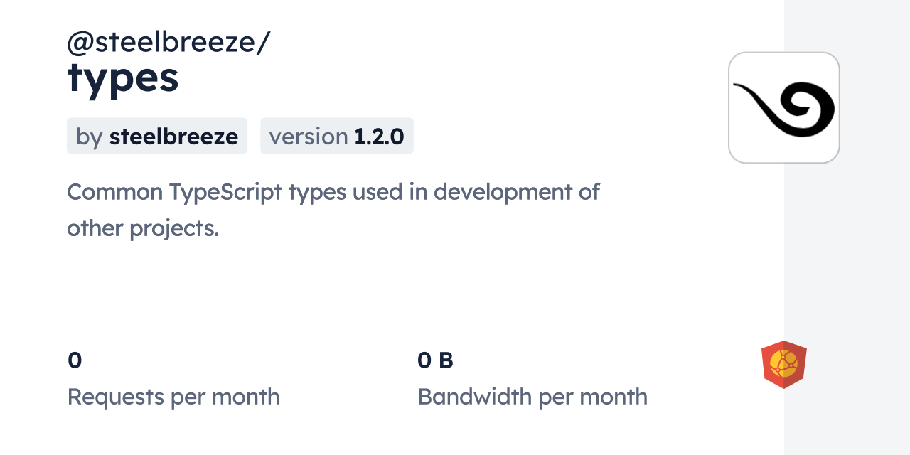 @steelbreeze/types CDN by jsDelivr - A CDN for npm and GitHub