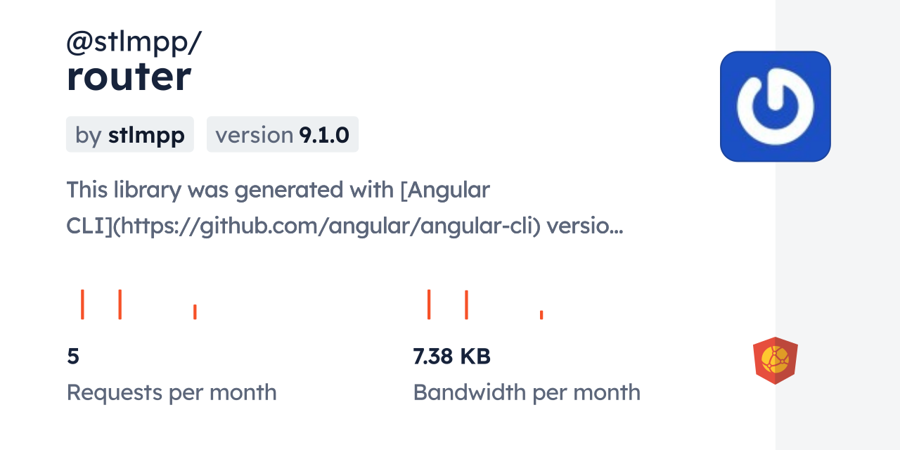 @stlmpp/router CDN by jsDelivr - A CDN for npm and GitHub