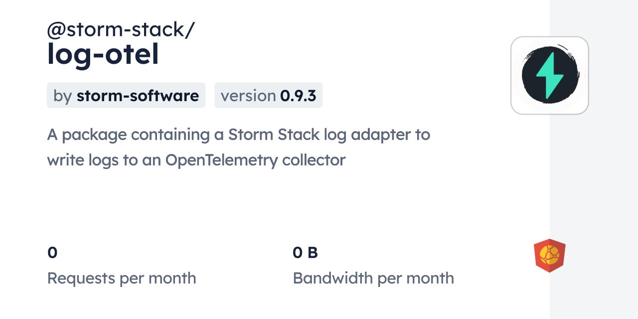 @storm-stack/log-otel CDN by jsDelivr - A CDN for npm and GitHub