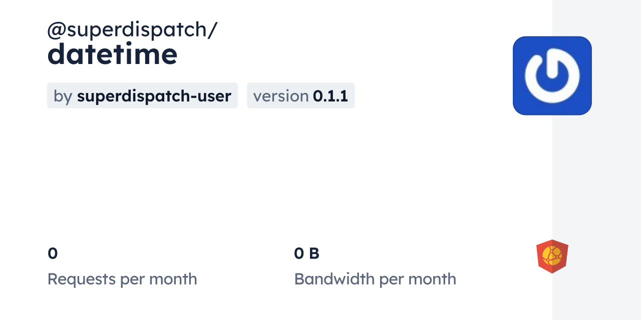 @superdispatch/datetime CDN by jsDelivr - A CDN for npm and GitHub