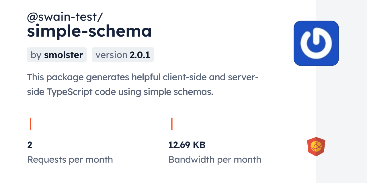 @swain-test/simple-schema CDN by jsDelivr - A CDN for npm and GitHub