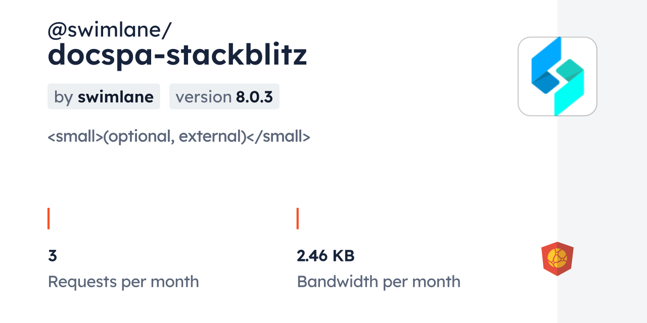 @swimlane/docspa-stackblitz CDN by jsDelivr - A CDN for npm and GitHub