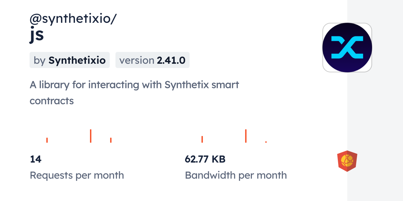 @synthetixio/js CDN by jsDelivr - A CDN for npm and GitHub