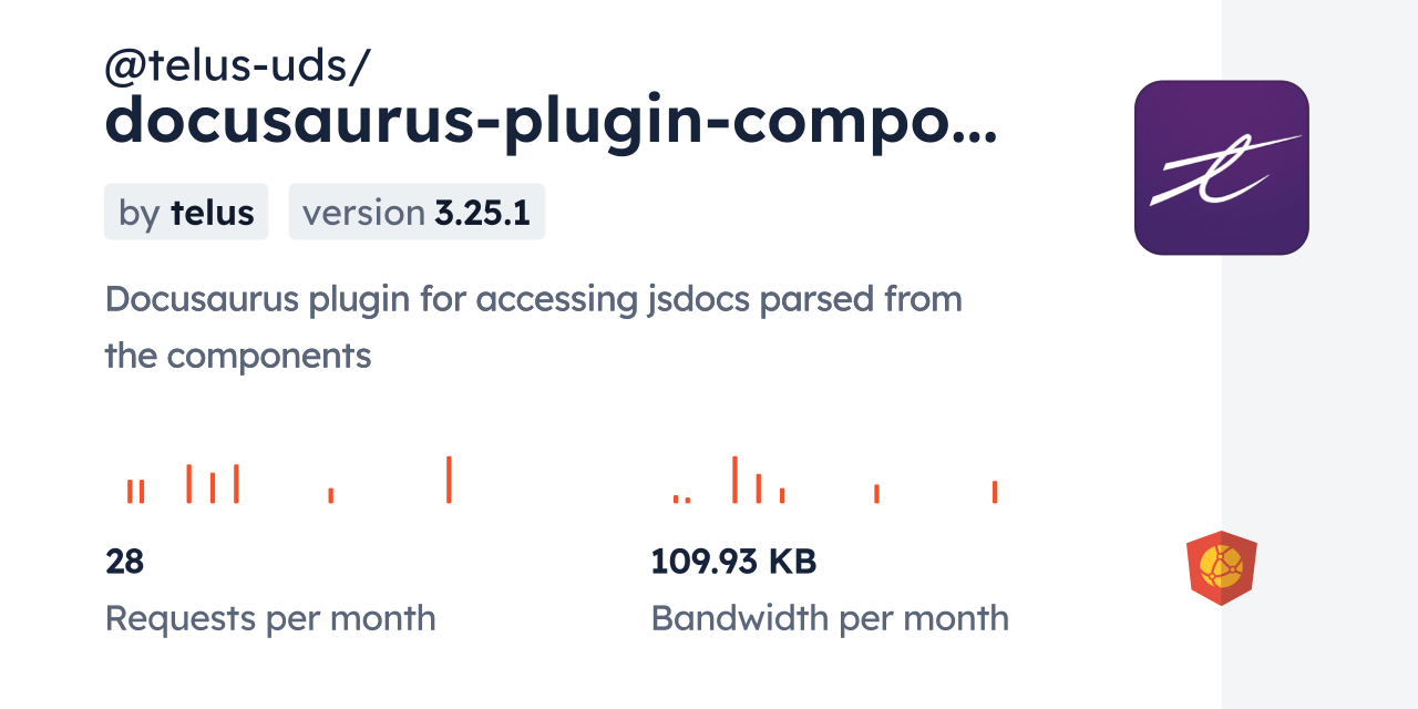 @telus-uds/docusaurus-plugin-component-docs-pages CDN by jsDelivr - A CDN for npm and GitHub