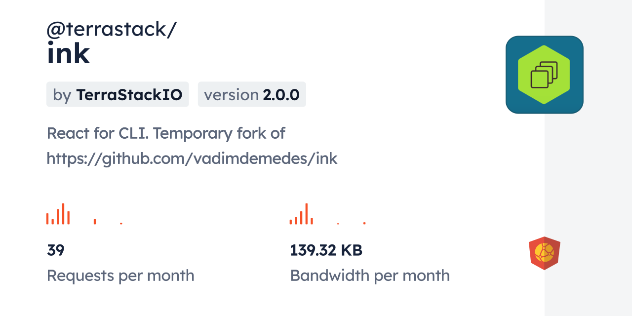 @terrastack/ink CDN by jsDelivr - A CDN for npm and GitHub