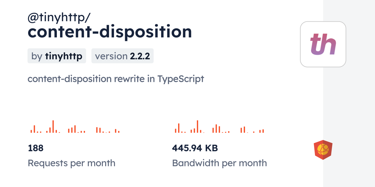 @tinyhttp/content-disposition CDN by jsDelivr - A CDN for npm and GitHub