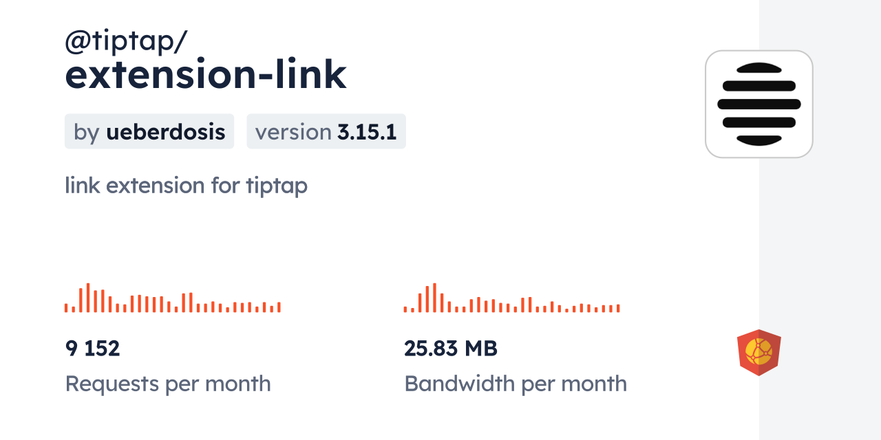 @tiptap/extension-link CDN by jsDelivr - A CDN for npm and GitHub