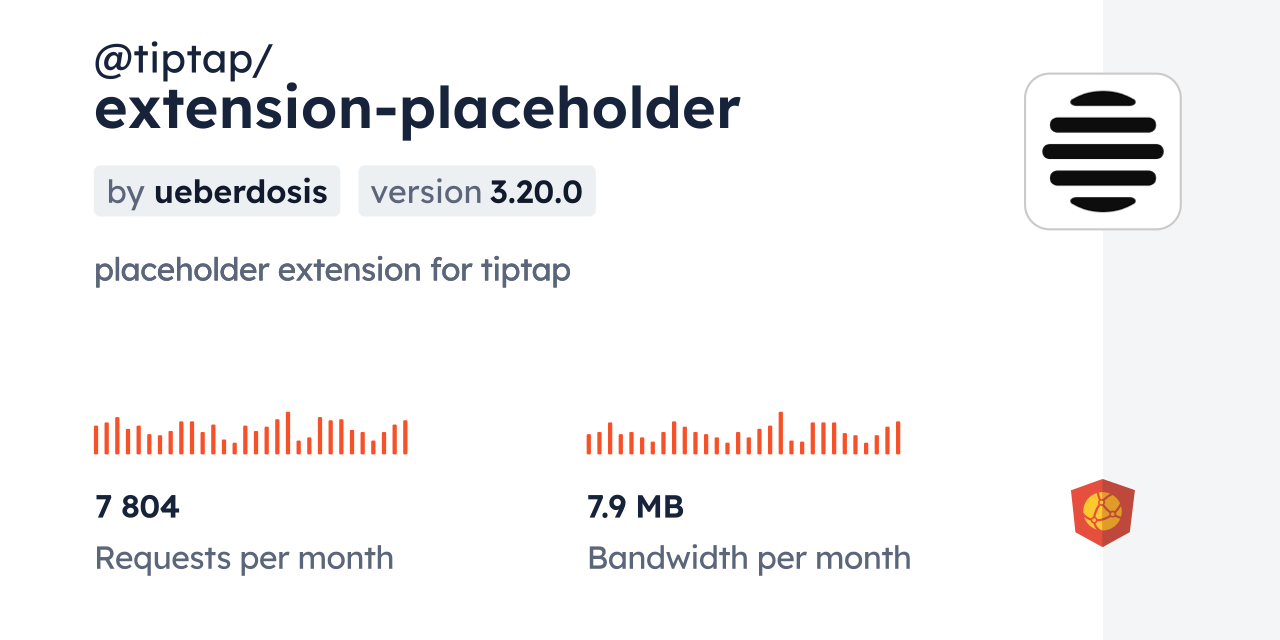 @tiptap/extension-placeholder CDN by jsDelivr - A CDN for npm and GitHub