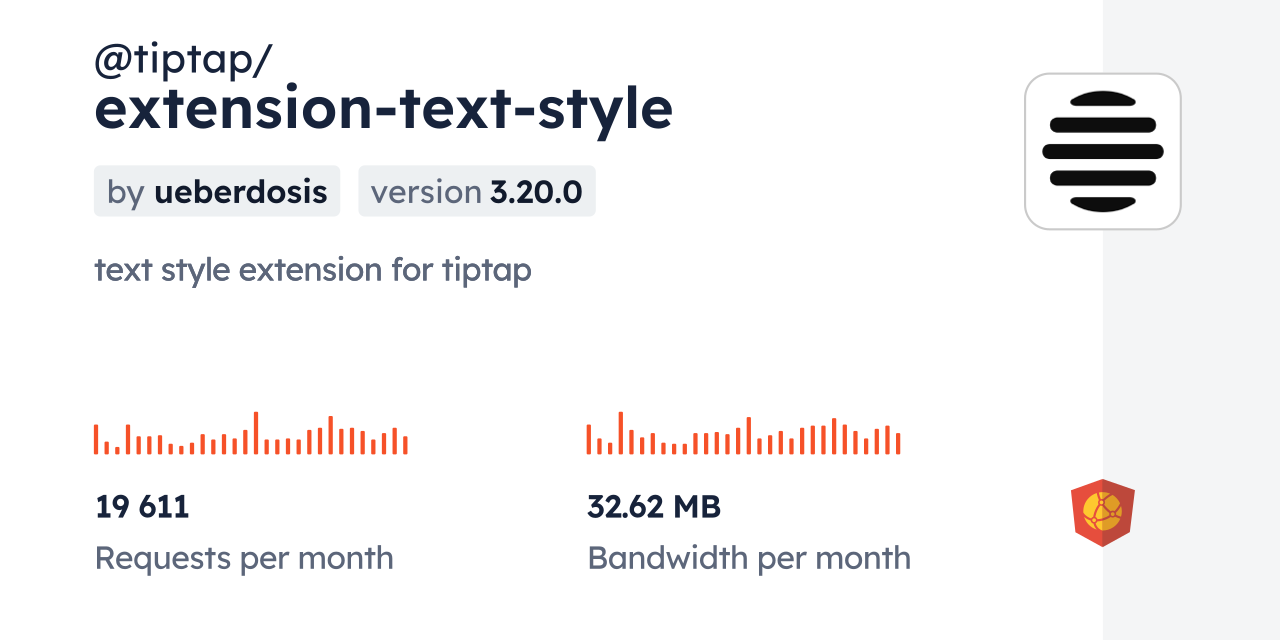 @tiptap/extension-text-style CDN by jsDelivr - A CDN for npm and GitHub