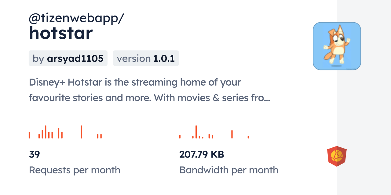 @tizenwebapp/hotstar CDN by jsDelivr - A CDN for npm and GitHub