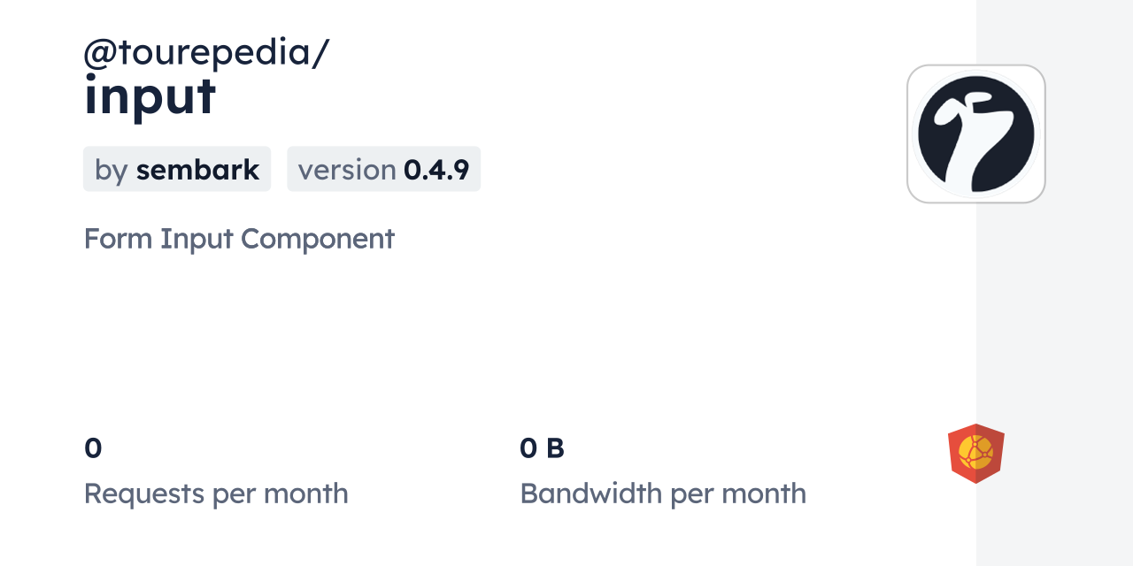 @tourepedia/input CDN by jsDelivr - A CDN for npm and GitHub